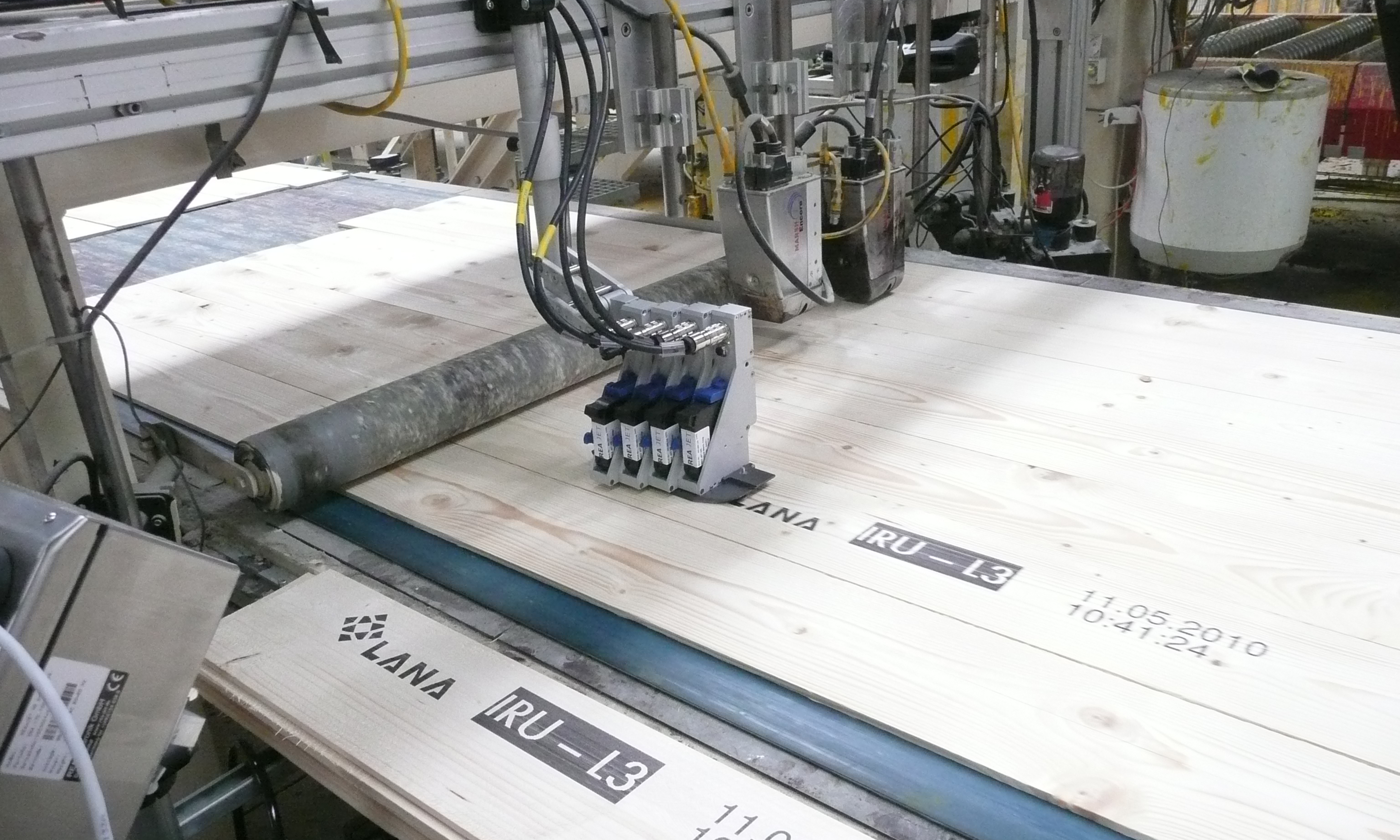Marking for the wood industry