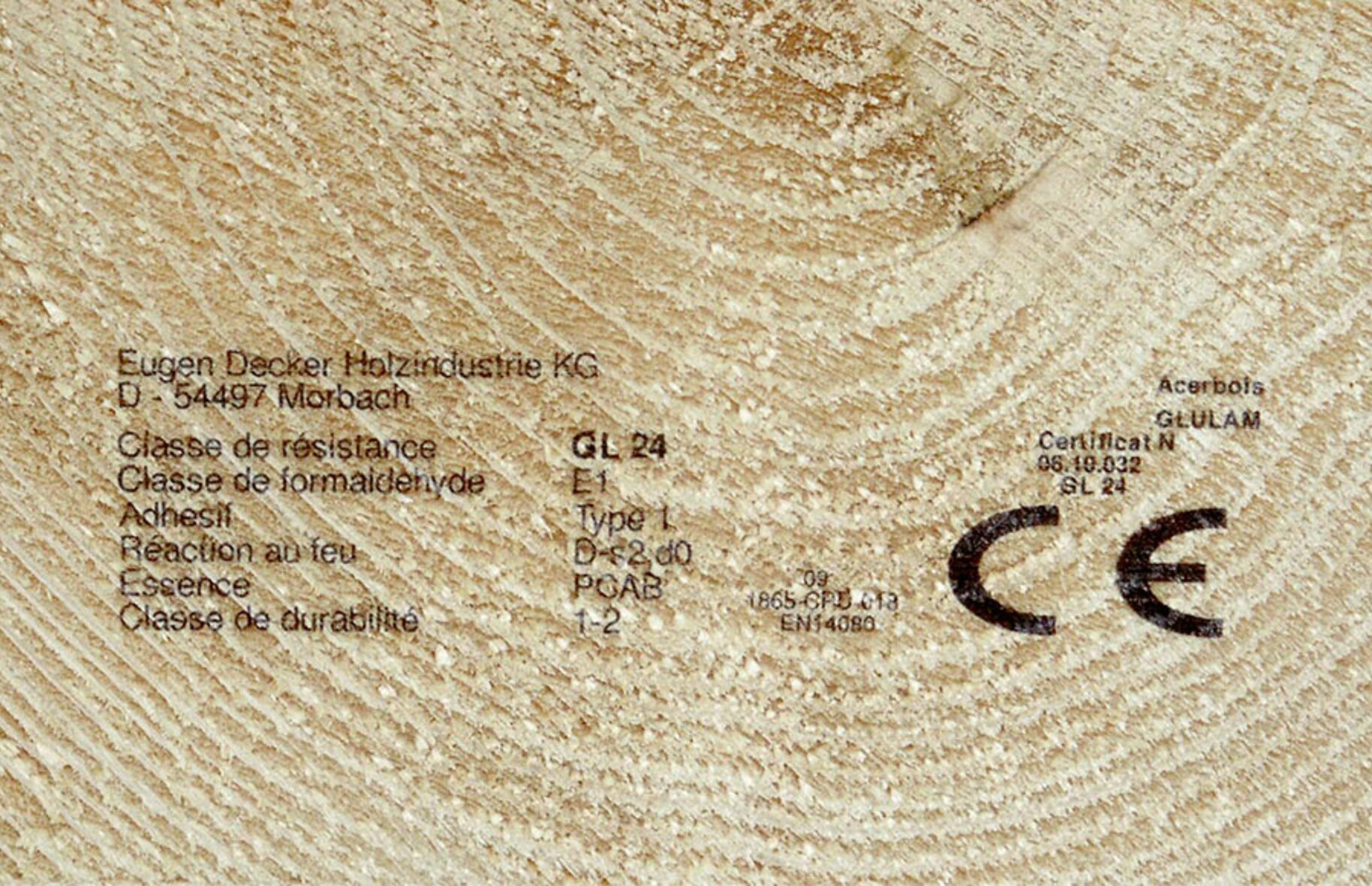 Marking for the wood industry