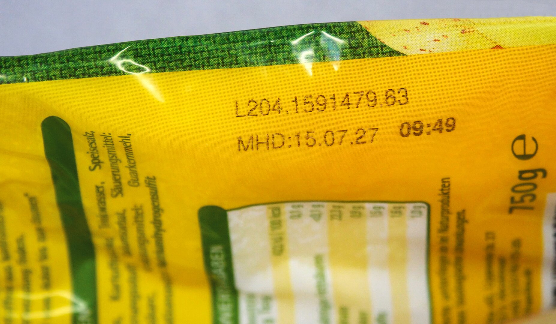 Marking food packaging