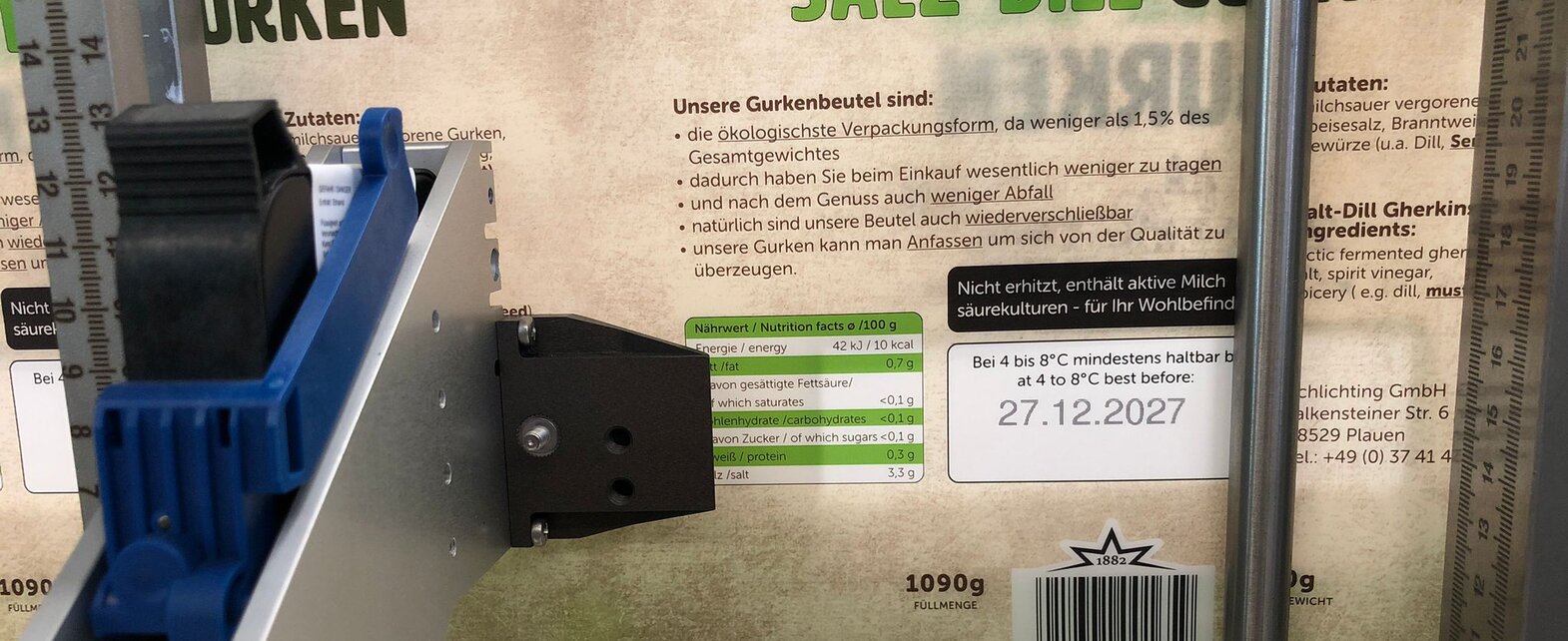 Marking food packaging