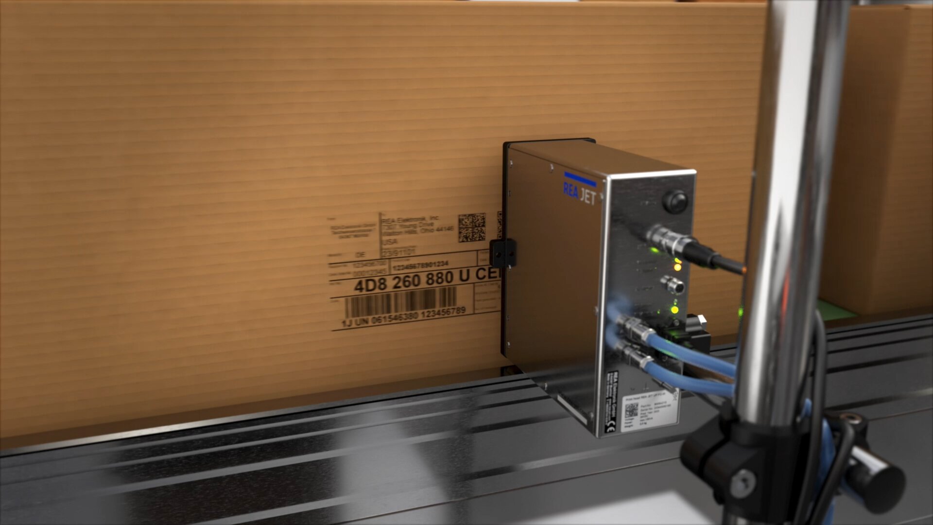 Logistics industry - marking, labeling and verifying packages, parcels ...