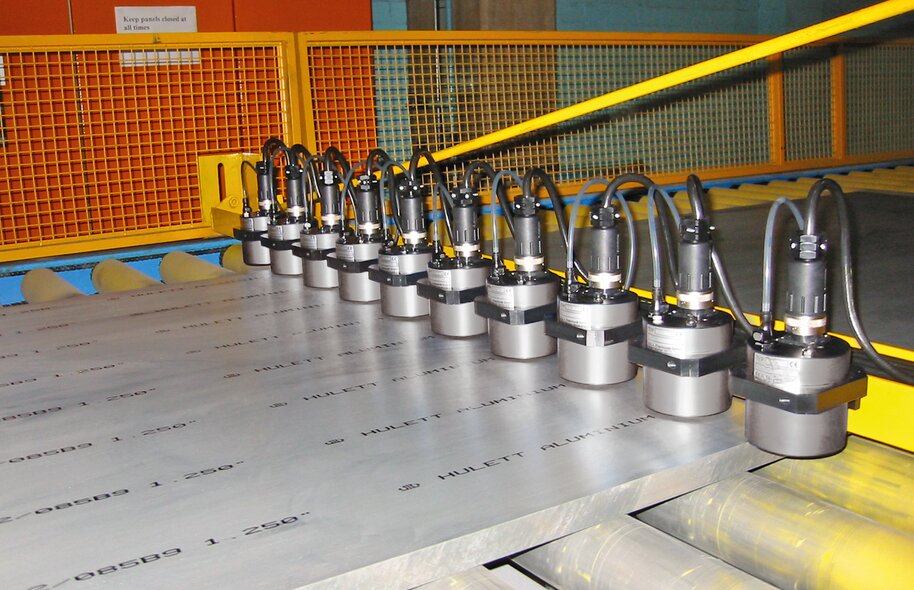 Marking, labeling and verifying metal and steel inline