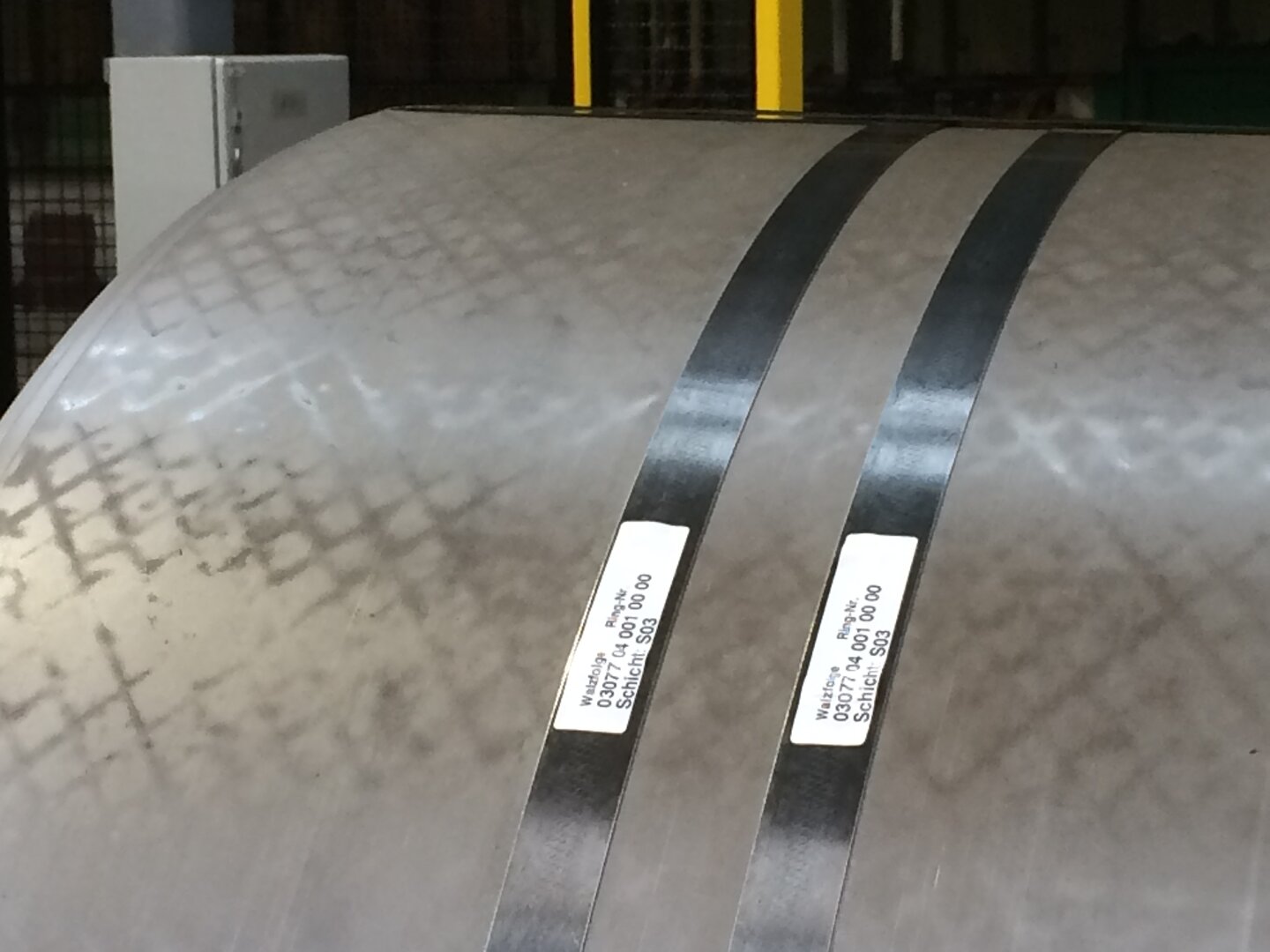 Marking, labeling and verifying metal and steel inline