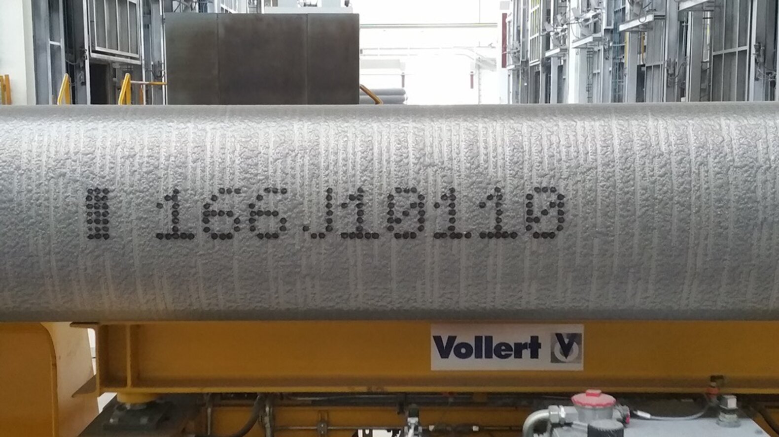 Marking, labeling and verifying metal and steel inline