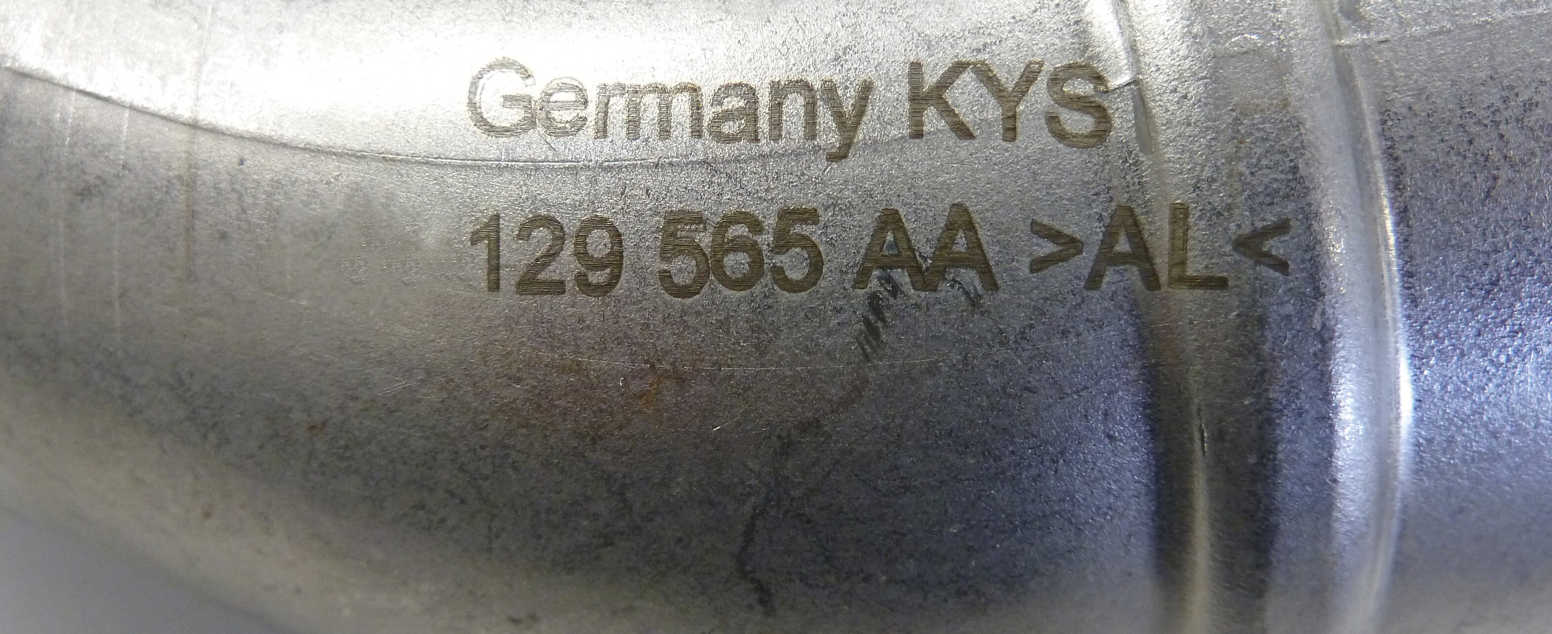Laser marking on metal and steel parts
