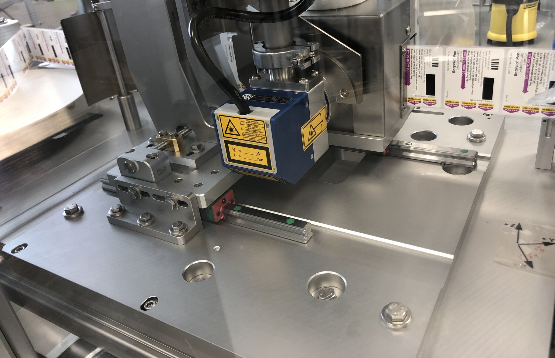 Laser marking for machine and systems engineering