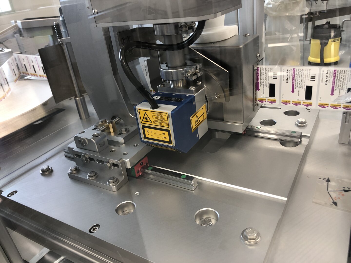 Laser marking for machine and systems engineering