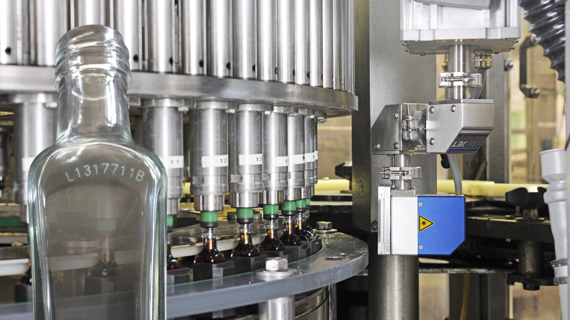 Marking, lasering, labeling and verifying glass