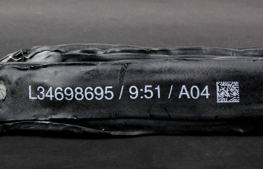 Safely marking, labeling and verifying rubber products