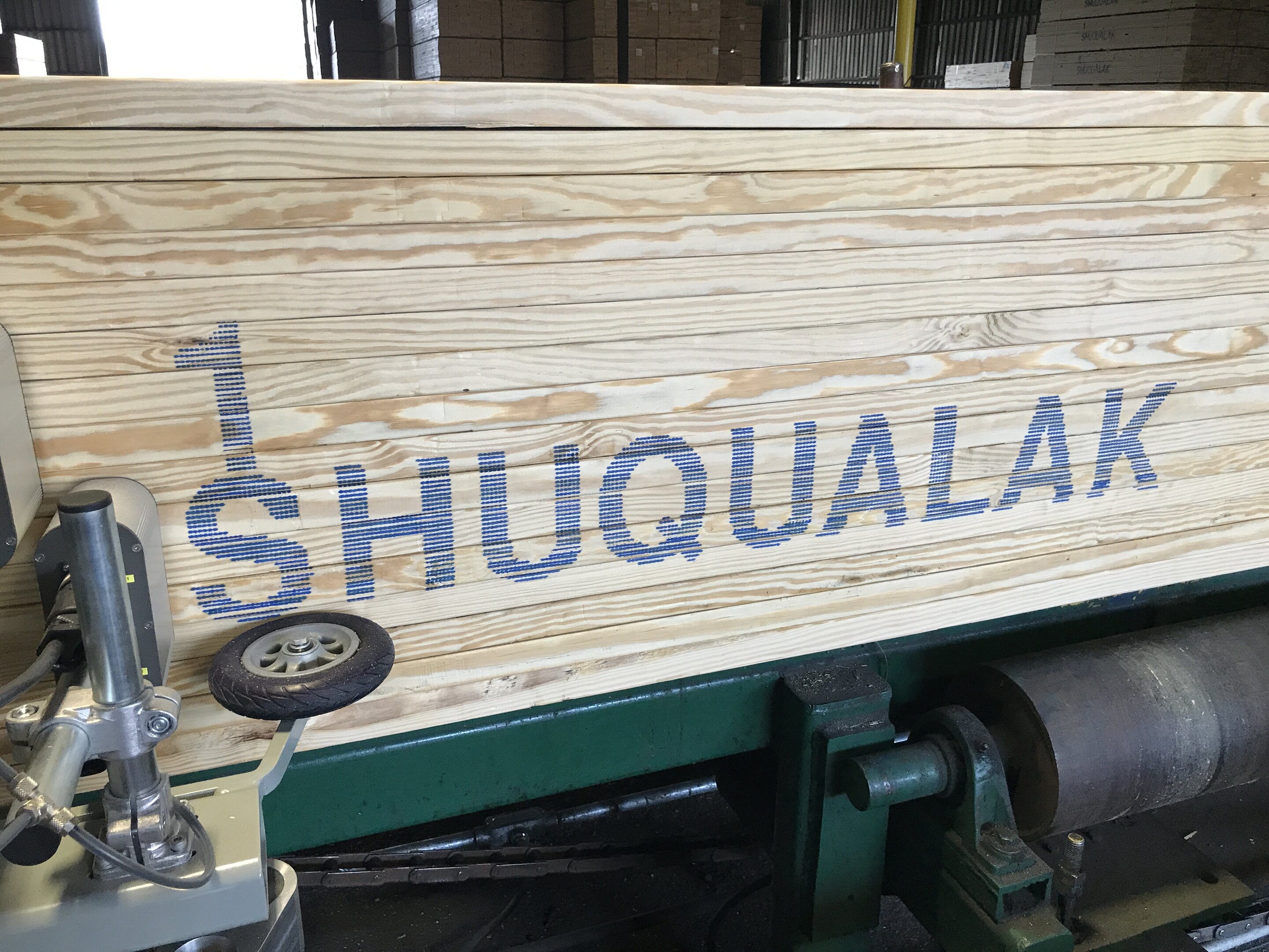 Safely marking, labeling and verifying wooden products