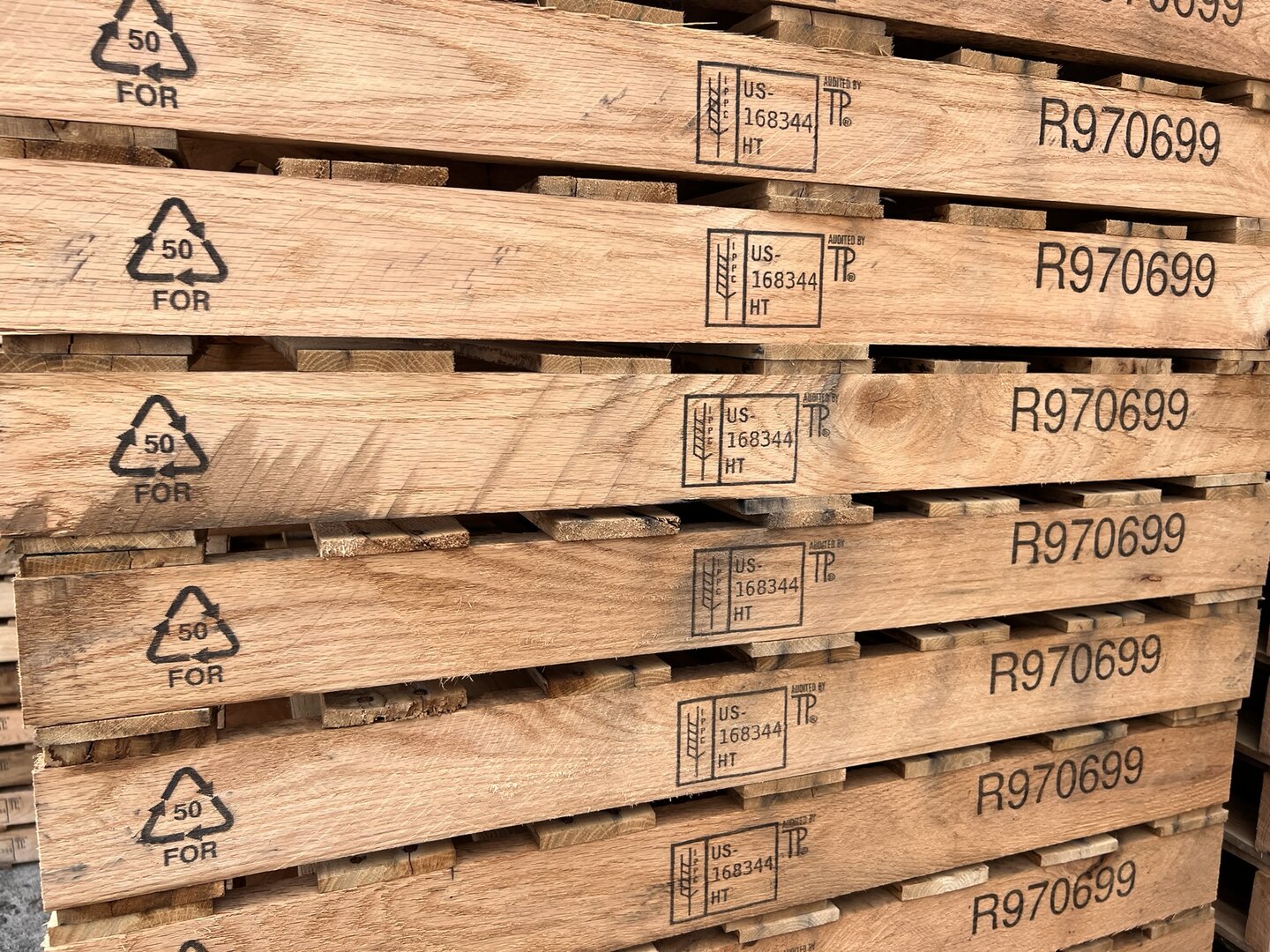 Permanent marking of wood and wood products