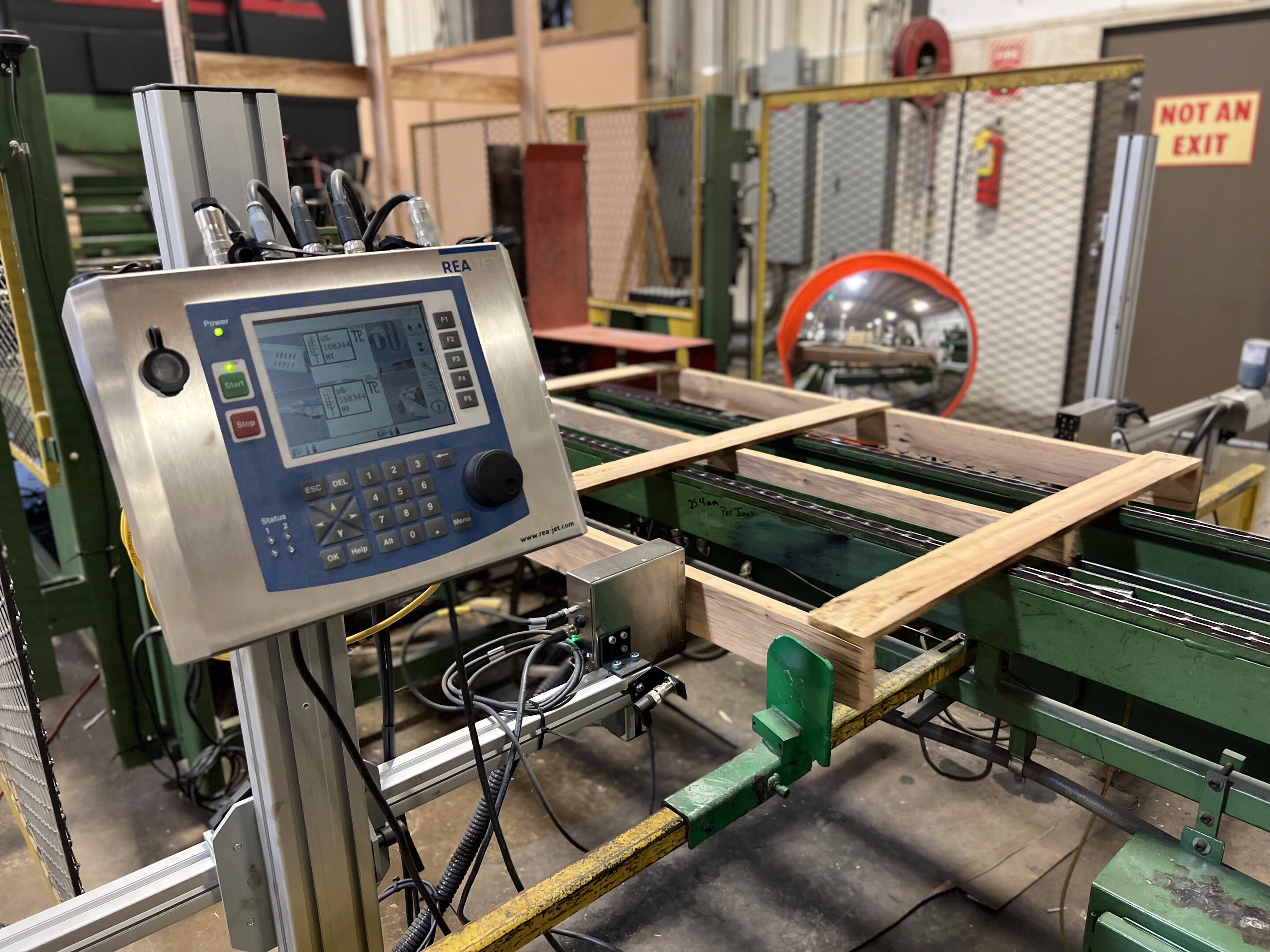 Permanent marking of wood and wood products