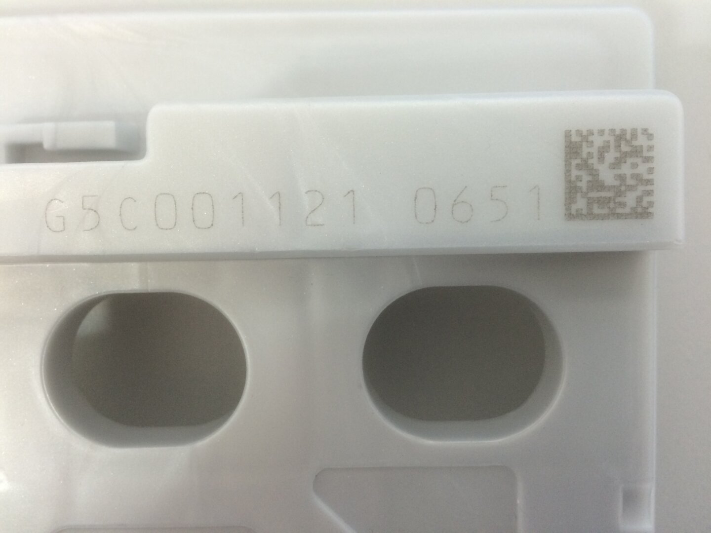 Verify code quality on plastic parts