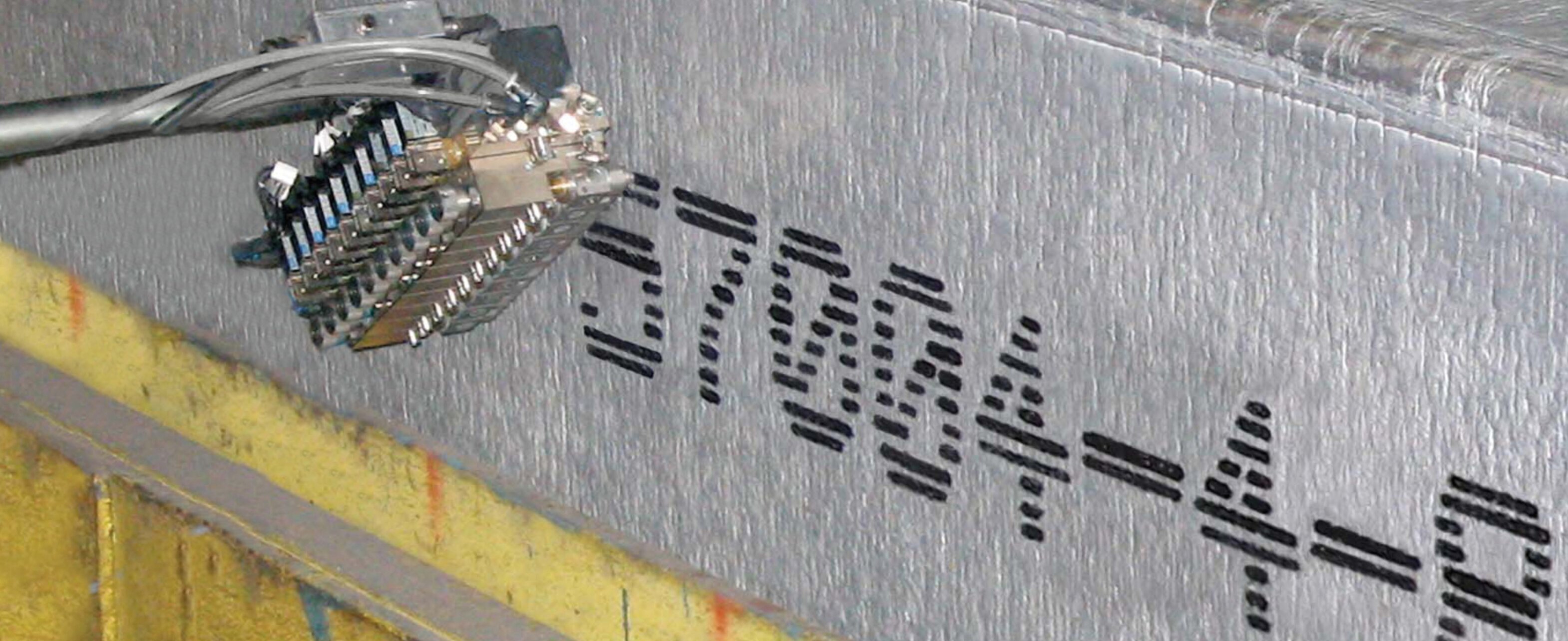 Inkjet marking of metal and steel parts