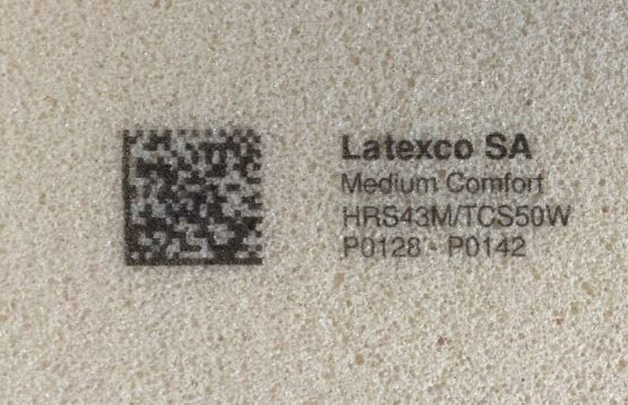 Marking and labeling foam and polystyrene
