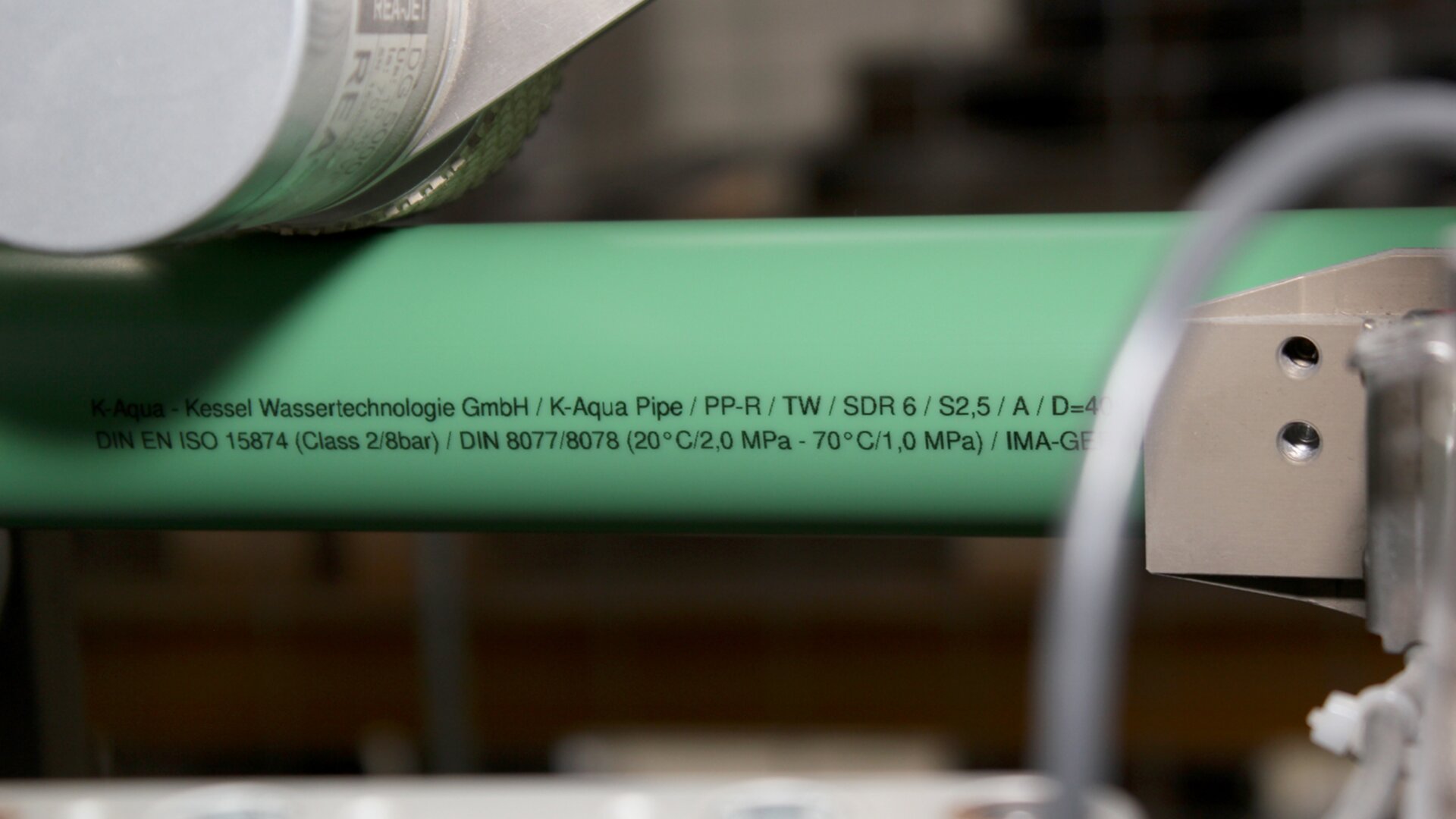 Pipes from K-Aqua, marking from REA JET