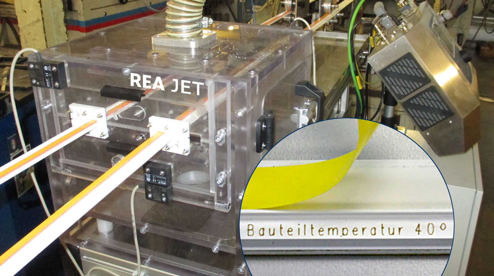 Laser marking in plastics extrusion