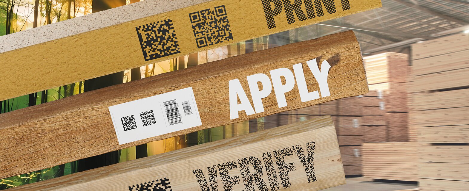 Reliable marking for the wood value chain