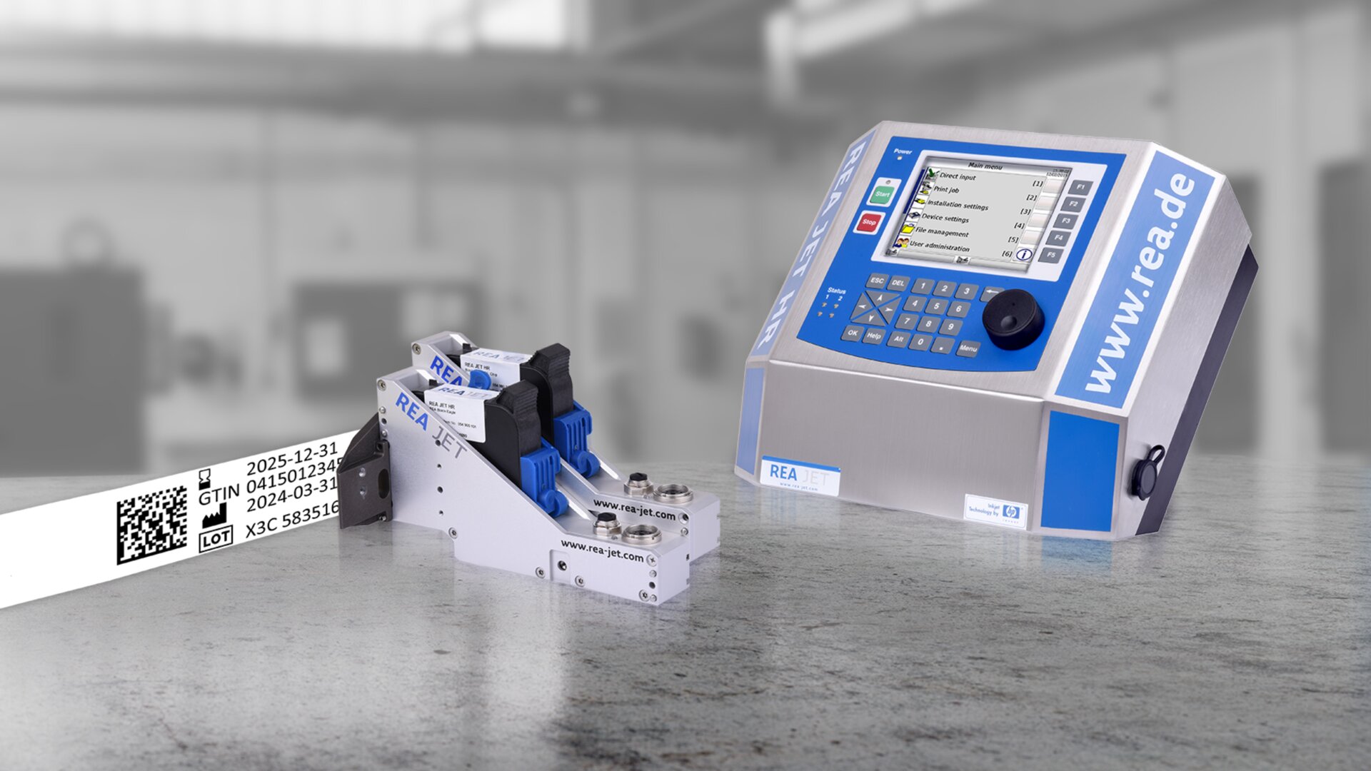 REA JET HR 1.0 - High Resolution Inkjet Printer based on HP cartridges