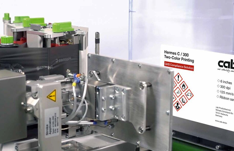 CAB Hermes C | two-color printing and labeling system
