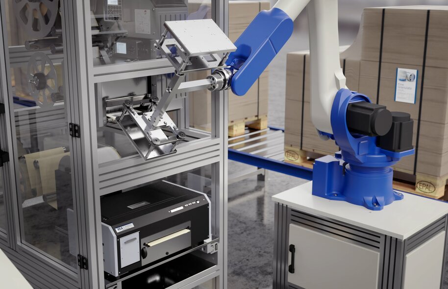 REA LABEL Robotic Labeler