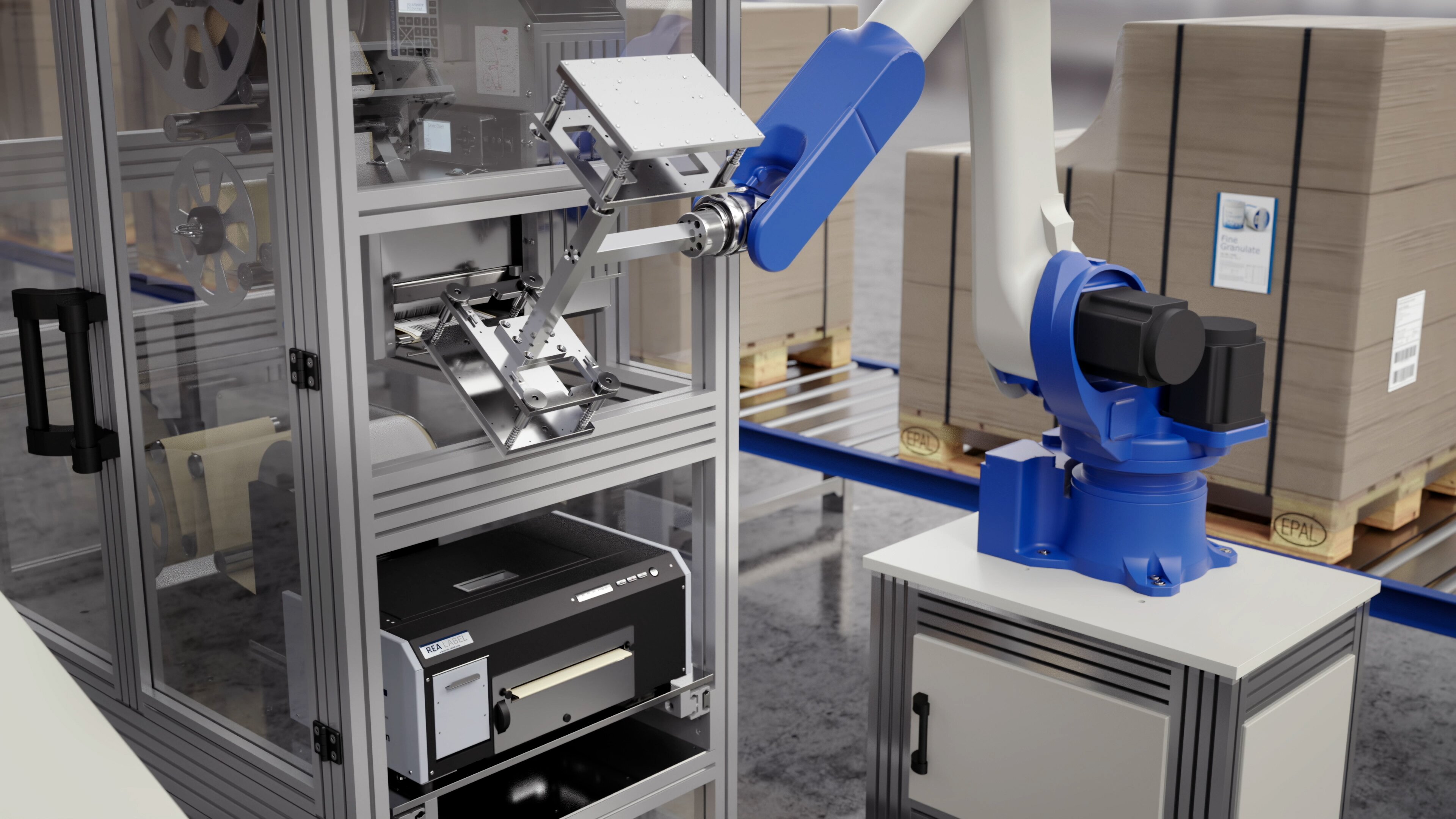 REA LABEL Robotic Labeler