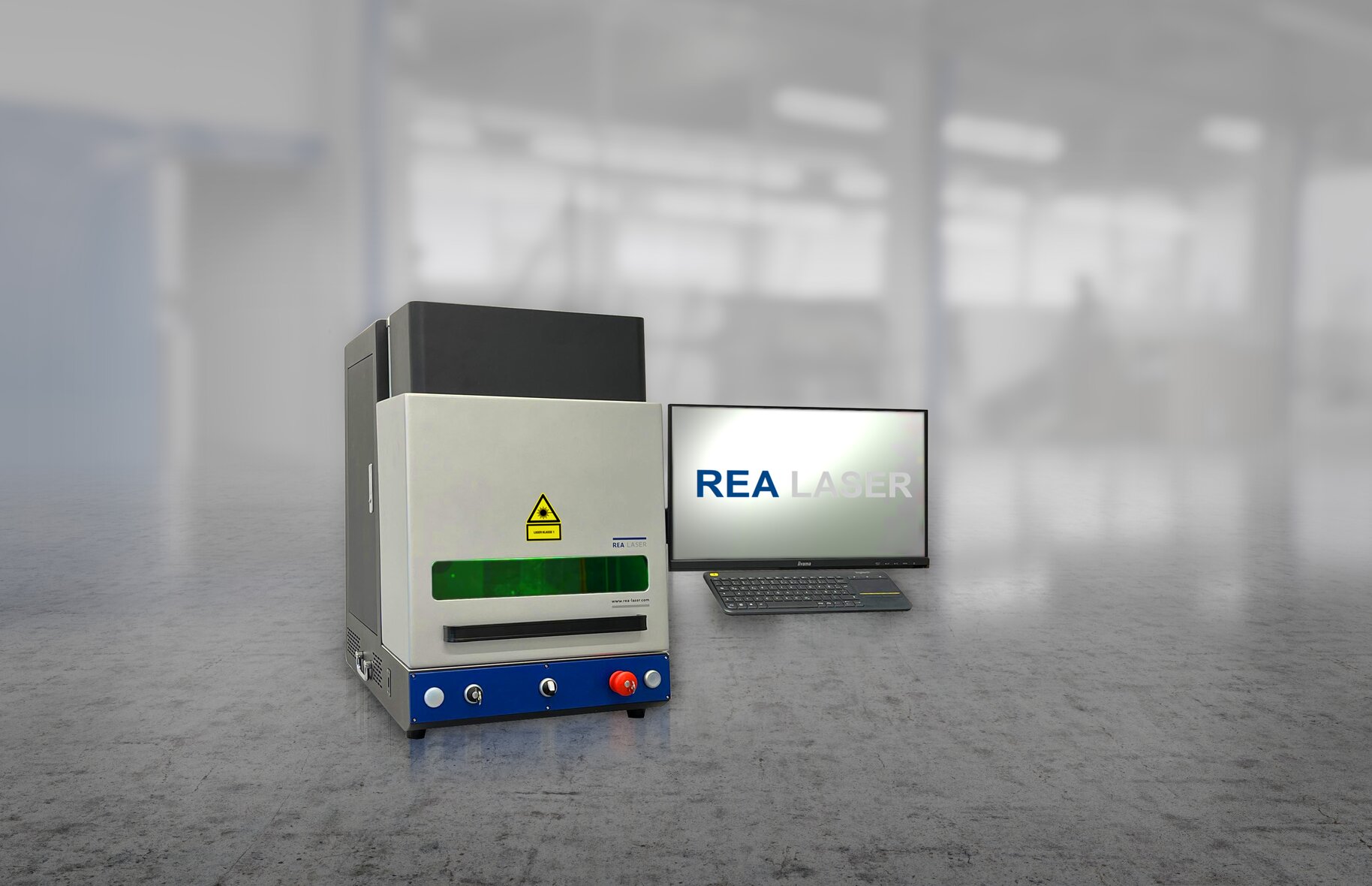REA LASER LC400 laser cabin with REA LASER FL laser marking system