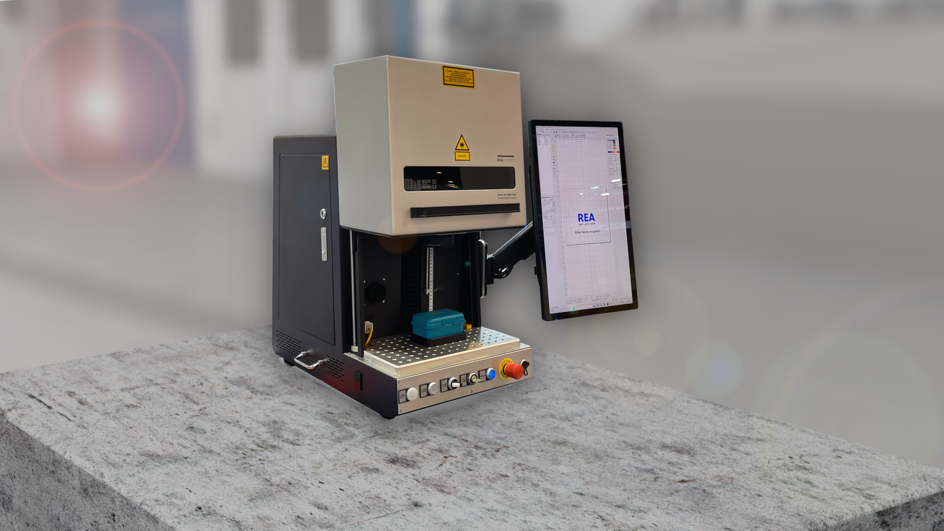REA LASER LC400 Laserkabine mit Lasermarkiersystem REA LASER FL