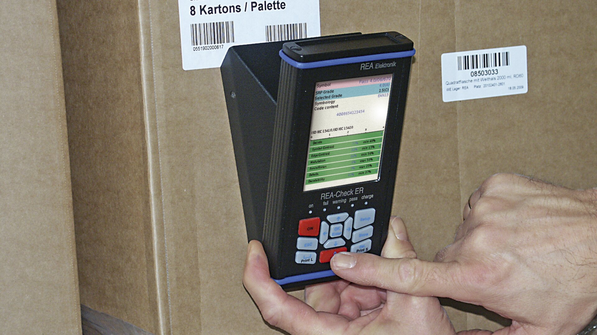 REA Check ER - 1D barcode verification system