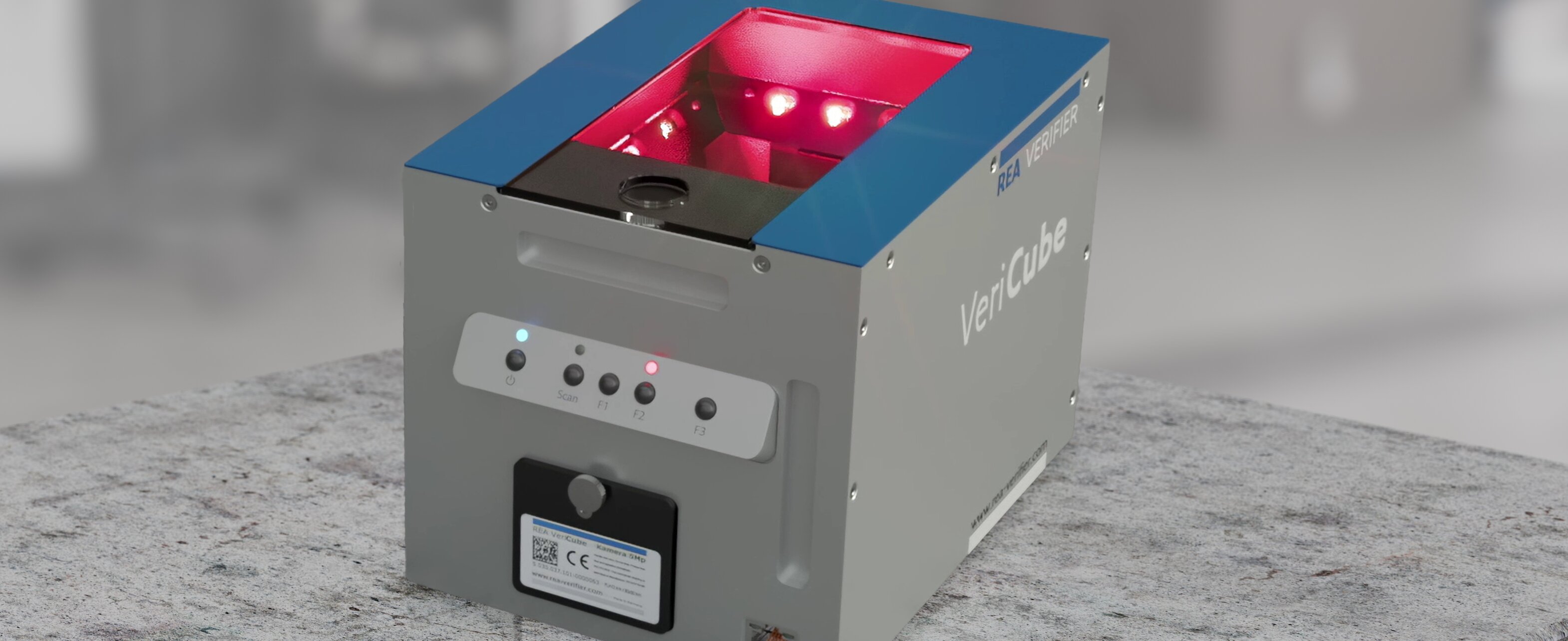 REA VERIFIER VeriCube - 1D and 2D verification system