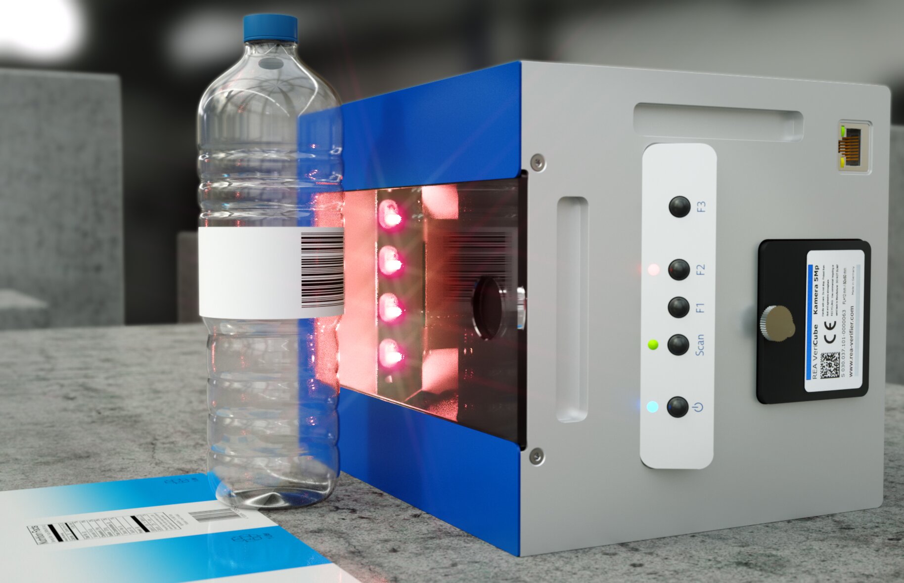 REA VERIFIER VeriCube - 1D and 2D verification system