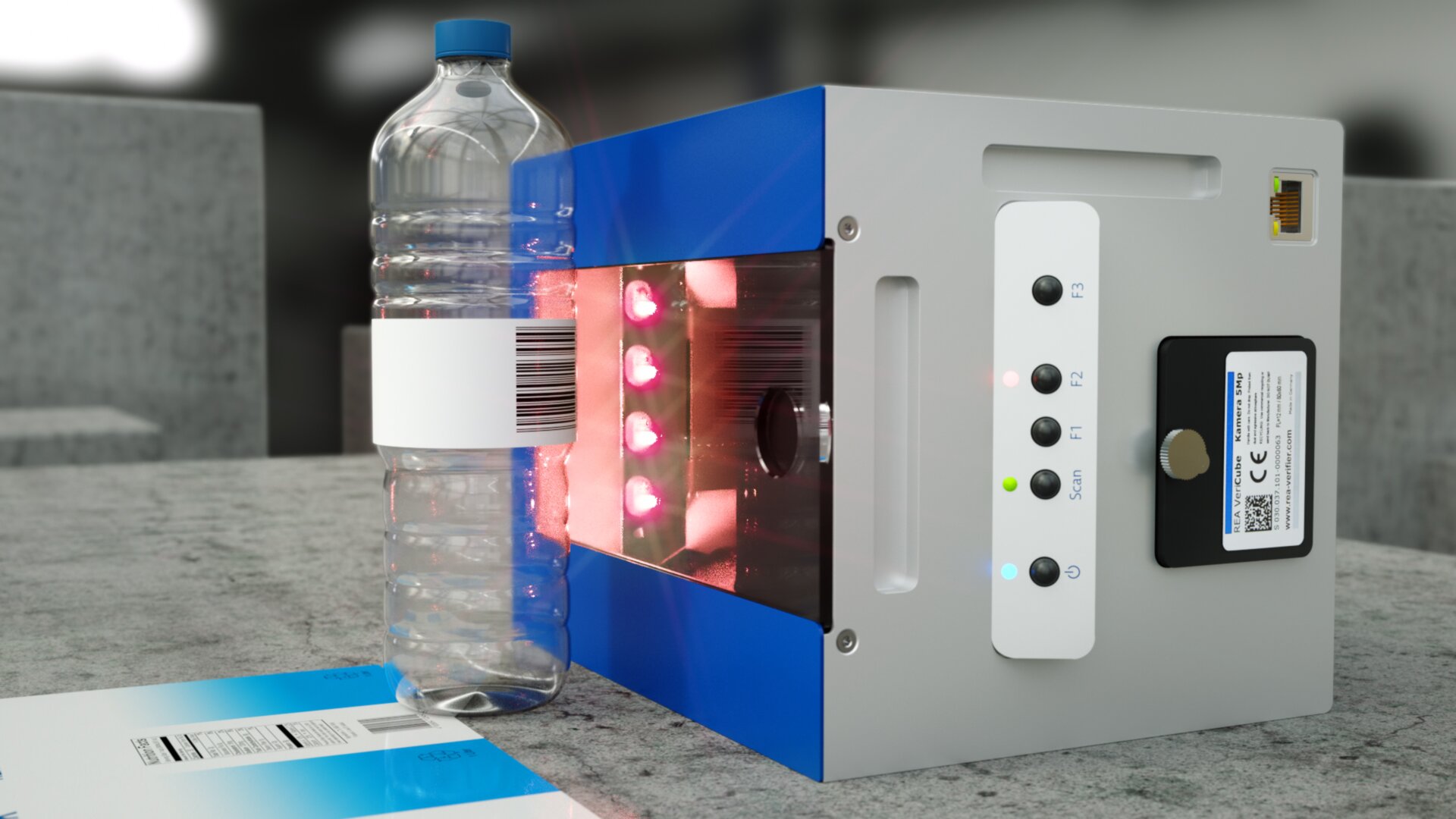 REA VERIFIER VeriCube - 1D and 2D verification system