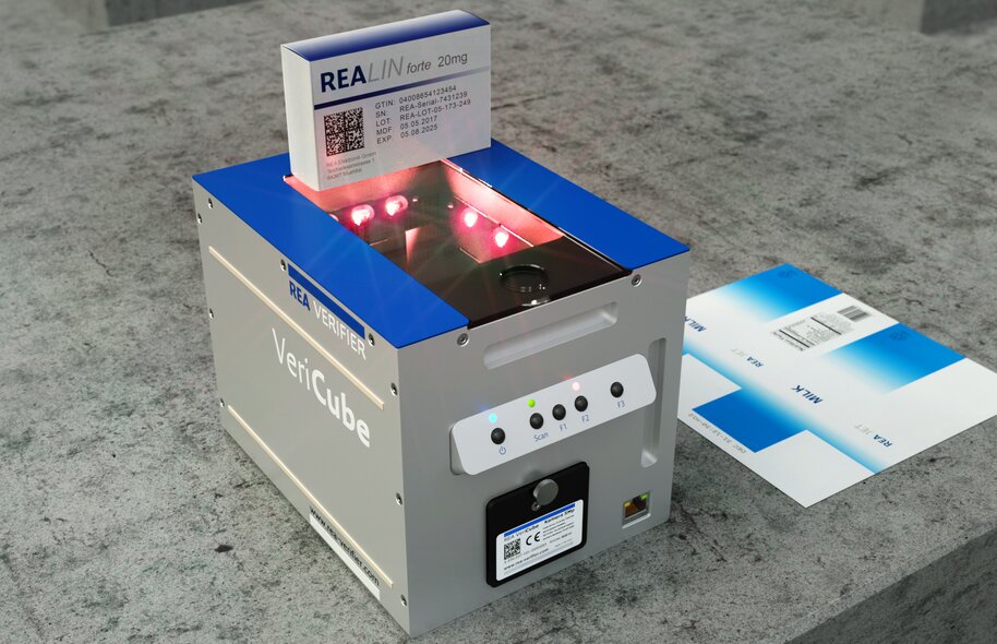 REA VERIFIER VeriCube - 1D and 2D verification system