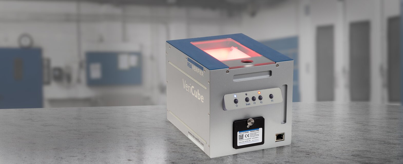 REA VERIFIER VeriCube DF - 1D and 2D verification system