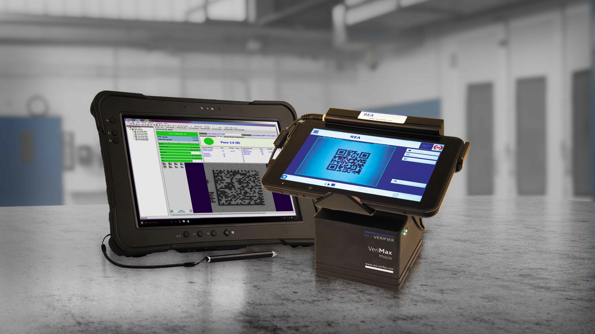 REA VeriMax Mobile - Système de vérification 1D et 2D REA VeriMax Mobile - Système de vérification 1D et 2D
