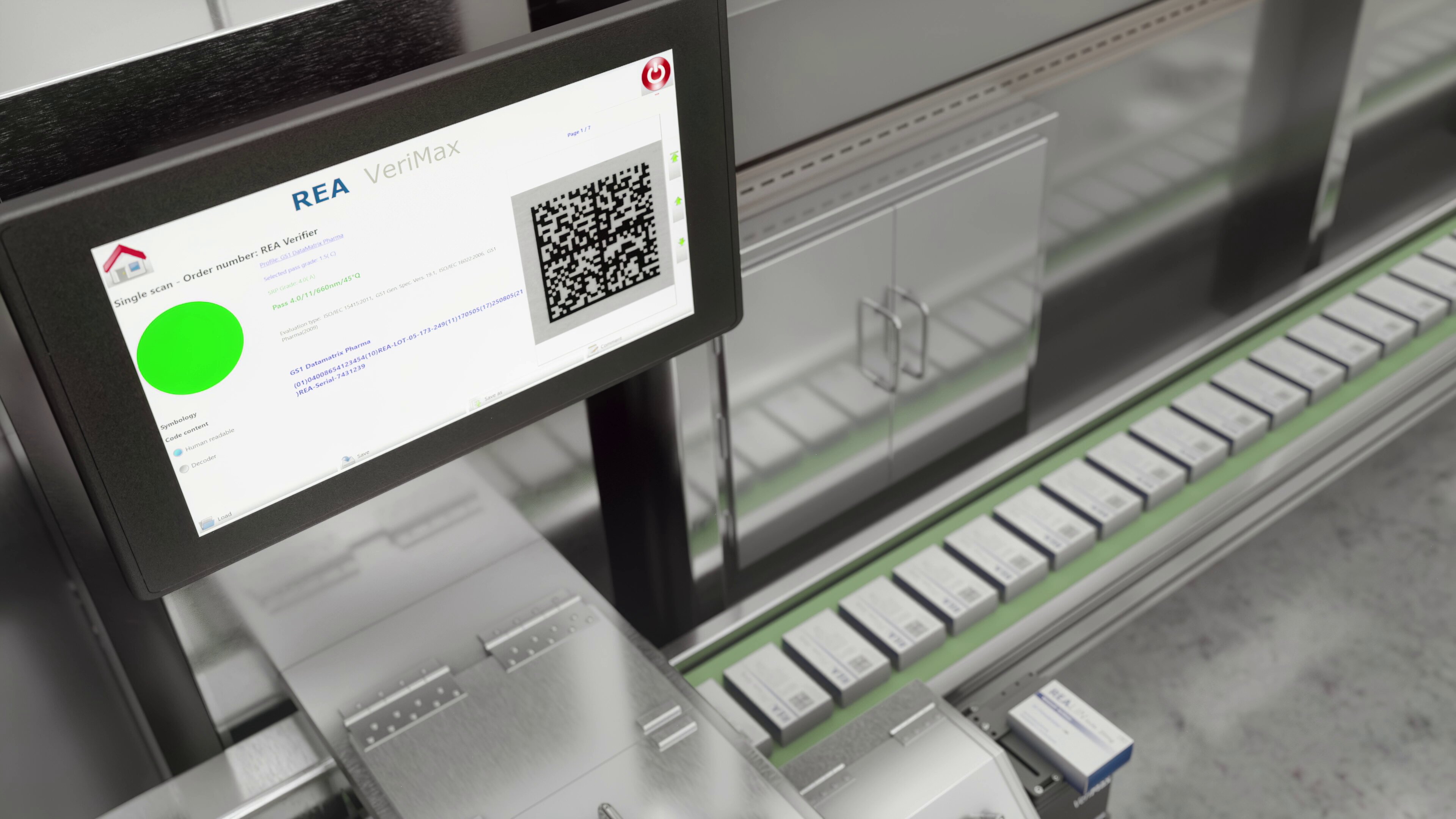 REA VeriMax - 2D-Matrixcodes verification system